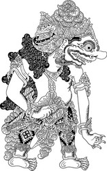 Batara candra Royalty Free Vector Image - VectorStock