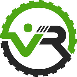 Modern v r logo initial designs template Vector Image