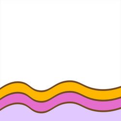 Retro rainbow footer Royalty Free Vector Image