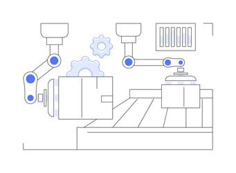 Automated sortation system isolated cartoon Vector Image