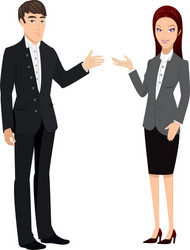 Business People Set - Diverse Professionals Vector Image