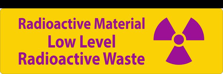 Caution sign radioactive materials low level Vector Image