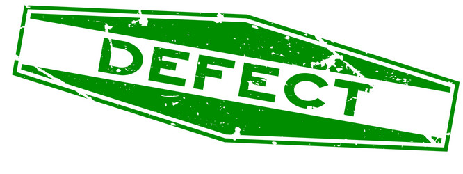 Grunge green defect word square rubber seal stamp Vector Image