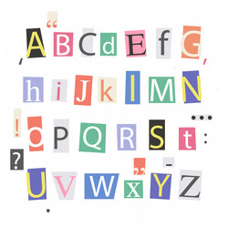 Ransom note Royalty Free Vector Image - VectorStock