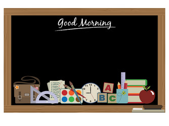 Frame school education icons Royalty Free Vector Image