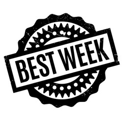 Happy week rubber stamp Royalty Free Vector Image