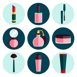 Makeup icon set Royalty Free Vector Image - VectorStock