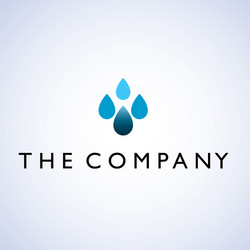 Raindrop logo ideas design Royalty Free Vector Image