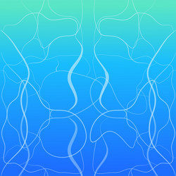 Sea or ocean surface top view in cartoon style Vector Image