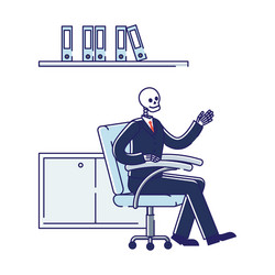 Skeleton on Chair Vector Images (over 360)