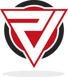 Modern v r logo initial designs template Vector Image