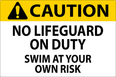No Lifeguard on Duty Vector Images (74)