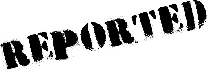 Reported rubber stamp Royalty Free Vector Image