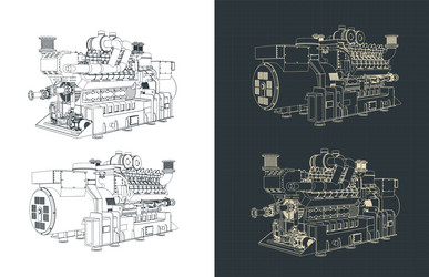 Diesel Engine Blueprint Vector Images (over 380)