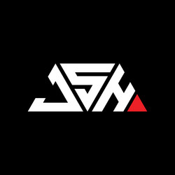Jsh logo letter design Royalty Free Vector Image