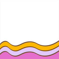 Retro rainbow footer Royalty Free Vector Image