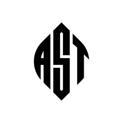 Ast logo letter design Royalty Free Vector Image
