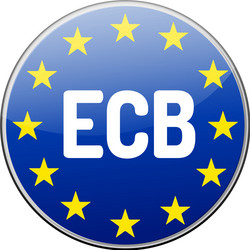 Ecb - european central bank Royalty Free Vector Image