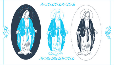 Virgin Mary Logo Vector Images (over 180)