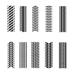 Bike tire tracks Royalty Free Vector Image - VectorStock
