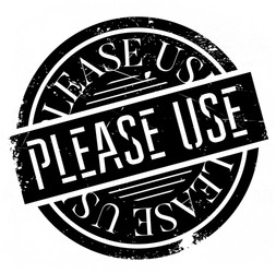 Please use rubber stamp Royalty Free Vector Image