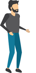 Standing man avatar Royalty Free Vector Image - VectorStock
