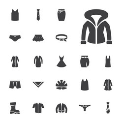 15 wear icons Royalty Free Vector Image - VectorStock