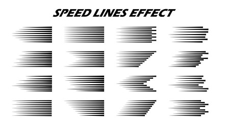 Cartoon speed lines high movement Royalty Free Vector Image