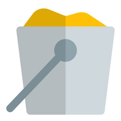 Container for carrying and pouring sand Royalty Free Vector