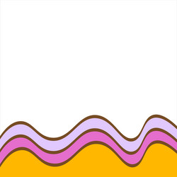 Retro rainbow footer Royalty Free Vector Image