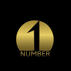 Number 61 logo Royalty Free Vector Image - VectorStock
