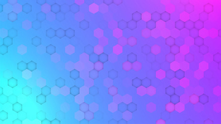 Hexagon abstract gradient background random Vector Image
