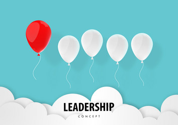 Leadership concept with paper art abstract gear Vector Image