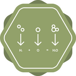 Unique chemicals formula line icon Royalty Free Vector Image