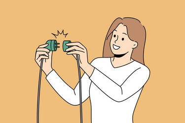 Plug Cartoon Female Vector Images (over 130)