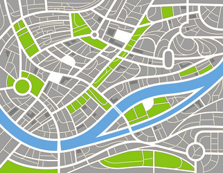 Abstract city map Royalty Free Vector Image - VectorStock