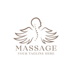 Massage logo Royalty Free Vector Image - VectorStock