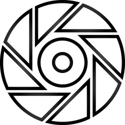 Shutter graphic design template isolated Vector Image