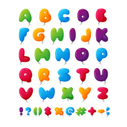 Set balloon bunches garlands isolated groups Vector Image