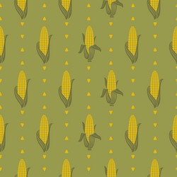 Coloured corn seamless vibrant pattern Royalty Free Vector