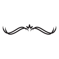 Decorative line ornament element Royalty Free Vector Image