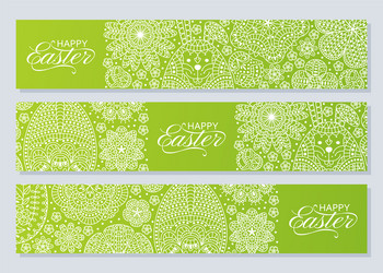Happy easter background good design template Vector Image