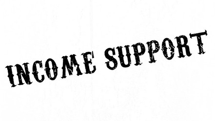 Income support rubber stamp Royalty Free Vector Image