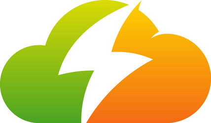 Storm cloud logo designs concept Royalty Free Vector Image