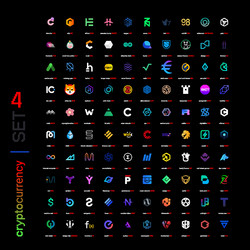 Crypto currency coins digital payment system Vector Image