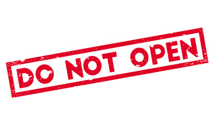 Do not open rubber stamp Royalty Free Vector Image