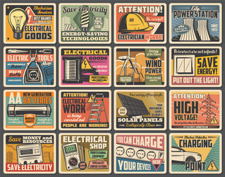 Electrical Poster Electrician Vector Images (over 310)