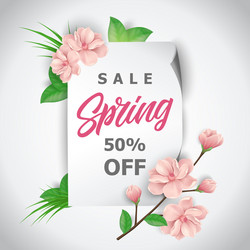 Big spring sale advertisement Royalty Free Vector Image