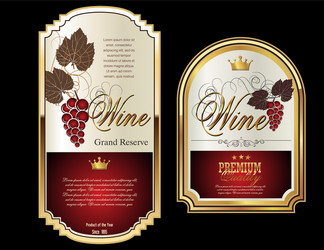 Labels for wine Royalty Free Vector Image - VectorStock
