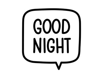 Good morning inscription text in speech bubble Vector Image